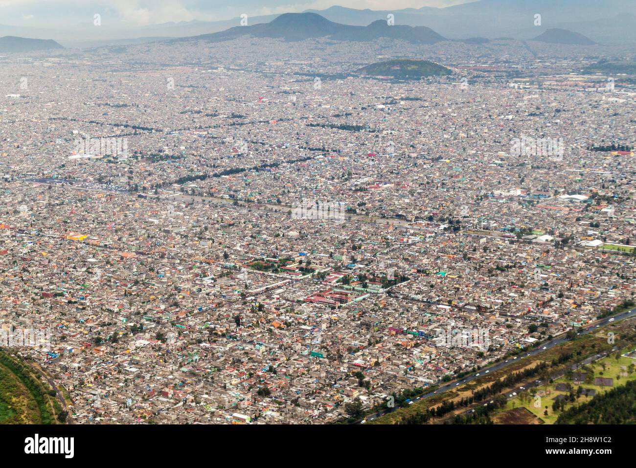 Aerial view of Ciudad de Mexico Mexico City Stock Photo - Alamy