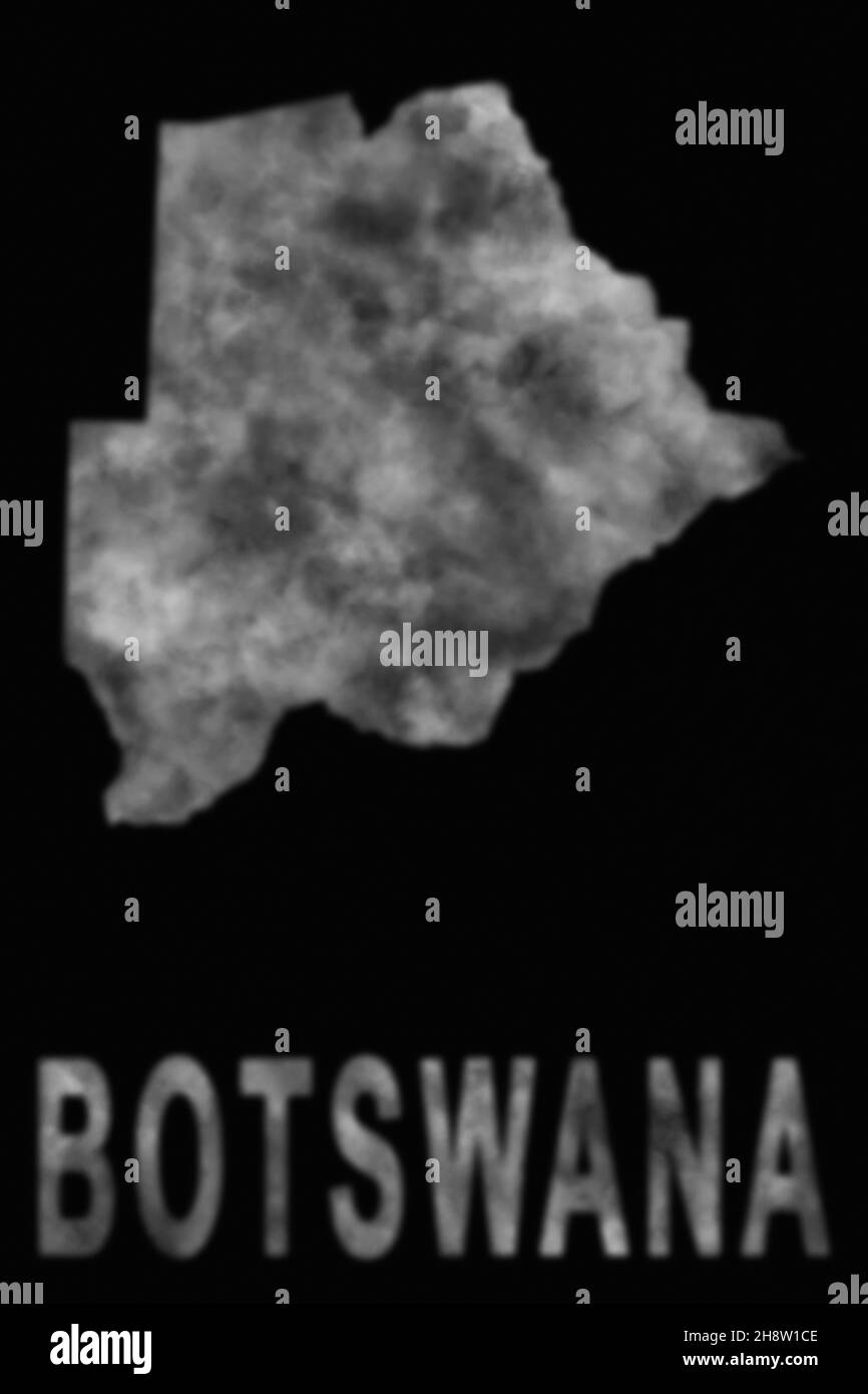 Map of Botswana made of smoke, Air pollution, ecology Stock Photo - Alamy