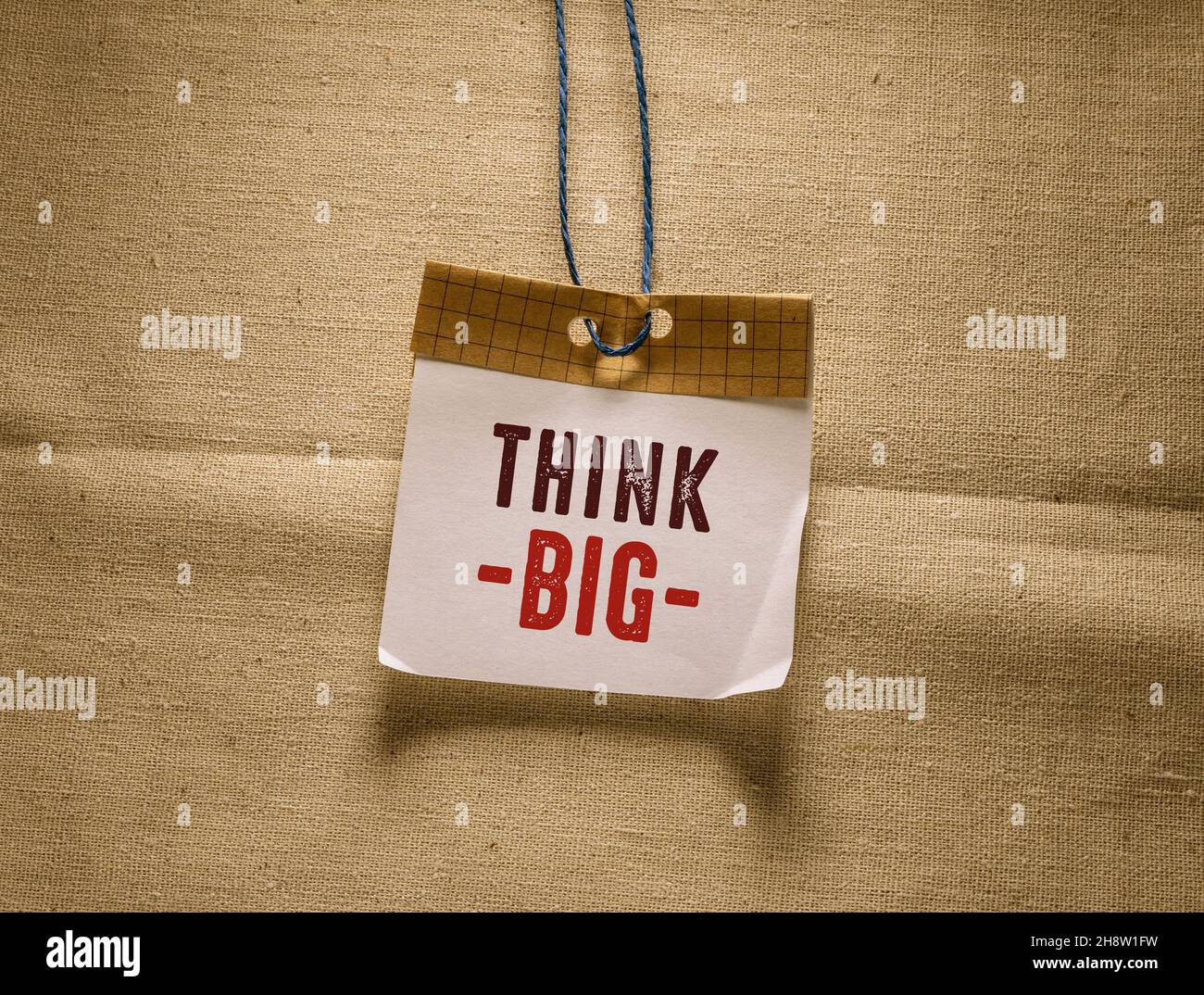 Words with Think Big Business Concept idea Stock Photo - Alamy