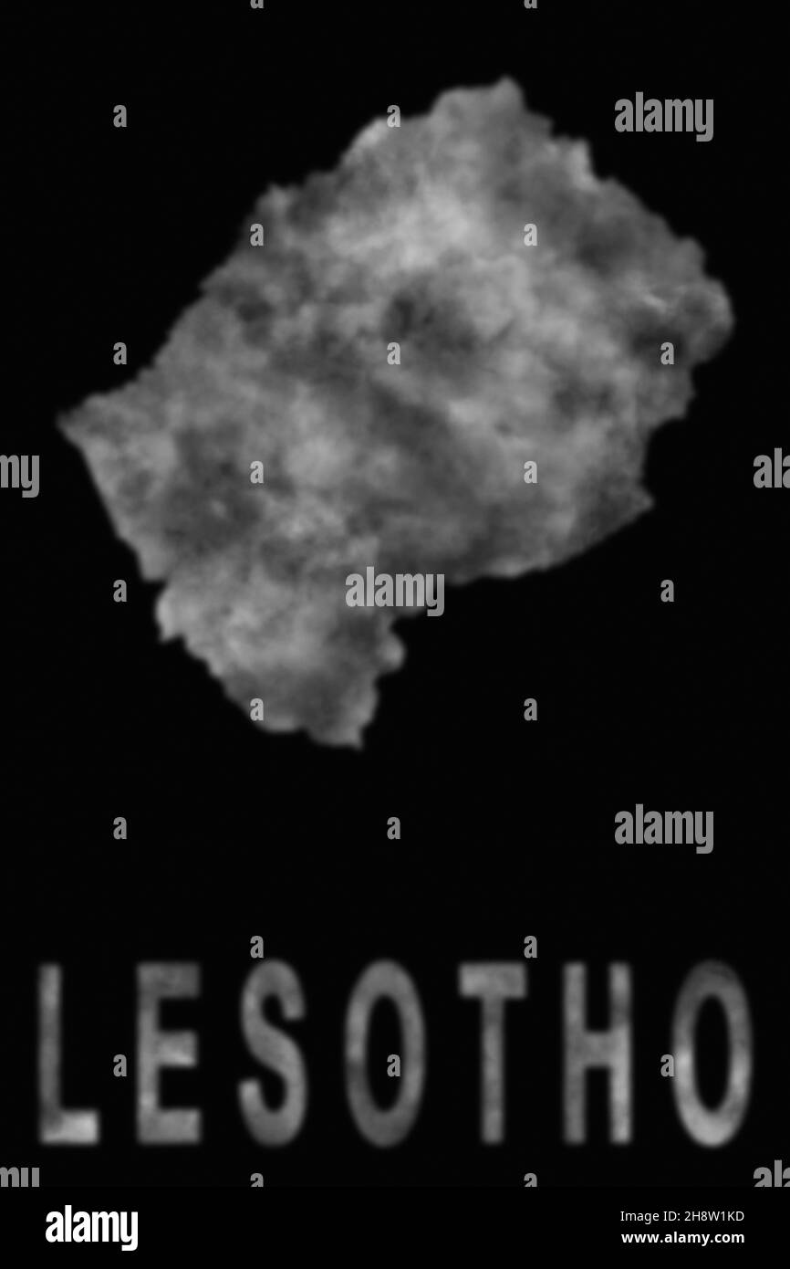 Map of Lesotho made of smoke, Air pollution, ecology Stock Photo - Alamy