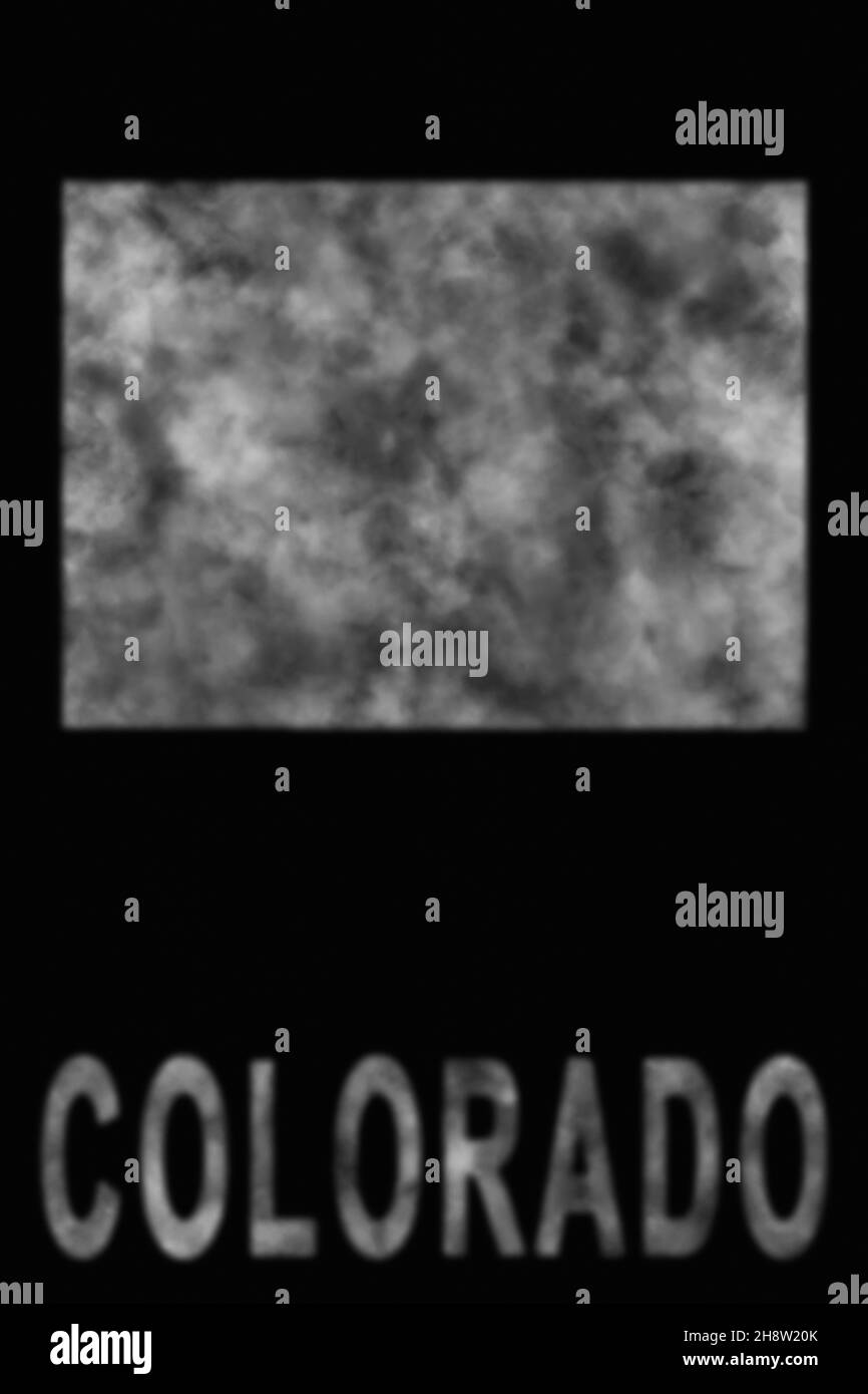 Map of Colorado made of smoke, Air pollution, ecology Stock Photo - Alamy