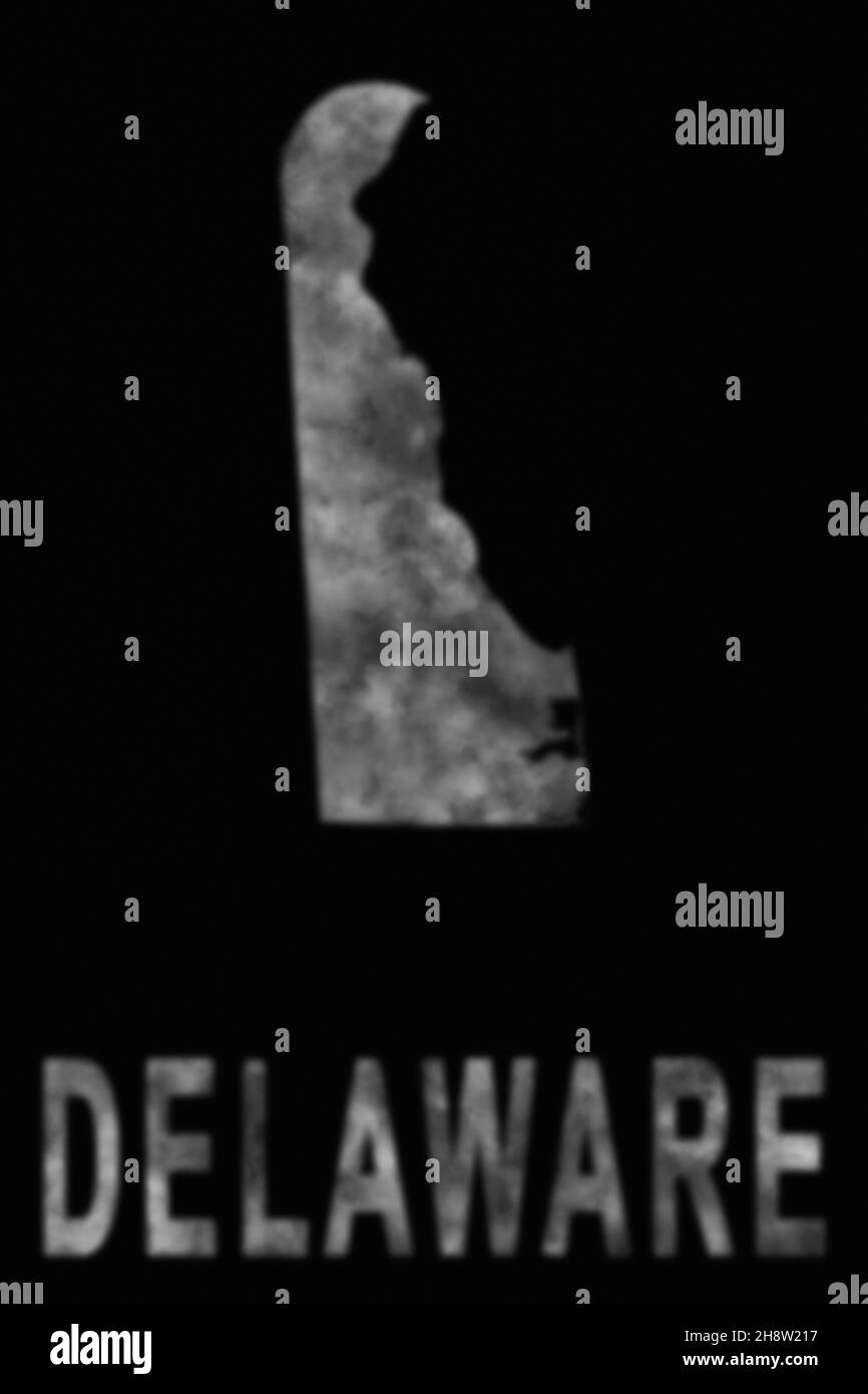 Map of Delaware made of smoke, Air pollution, ecology Stock Photo - Alamy