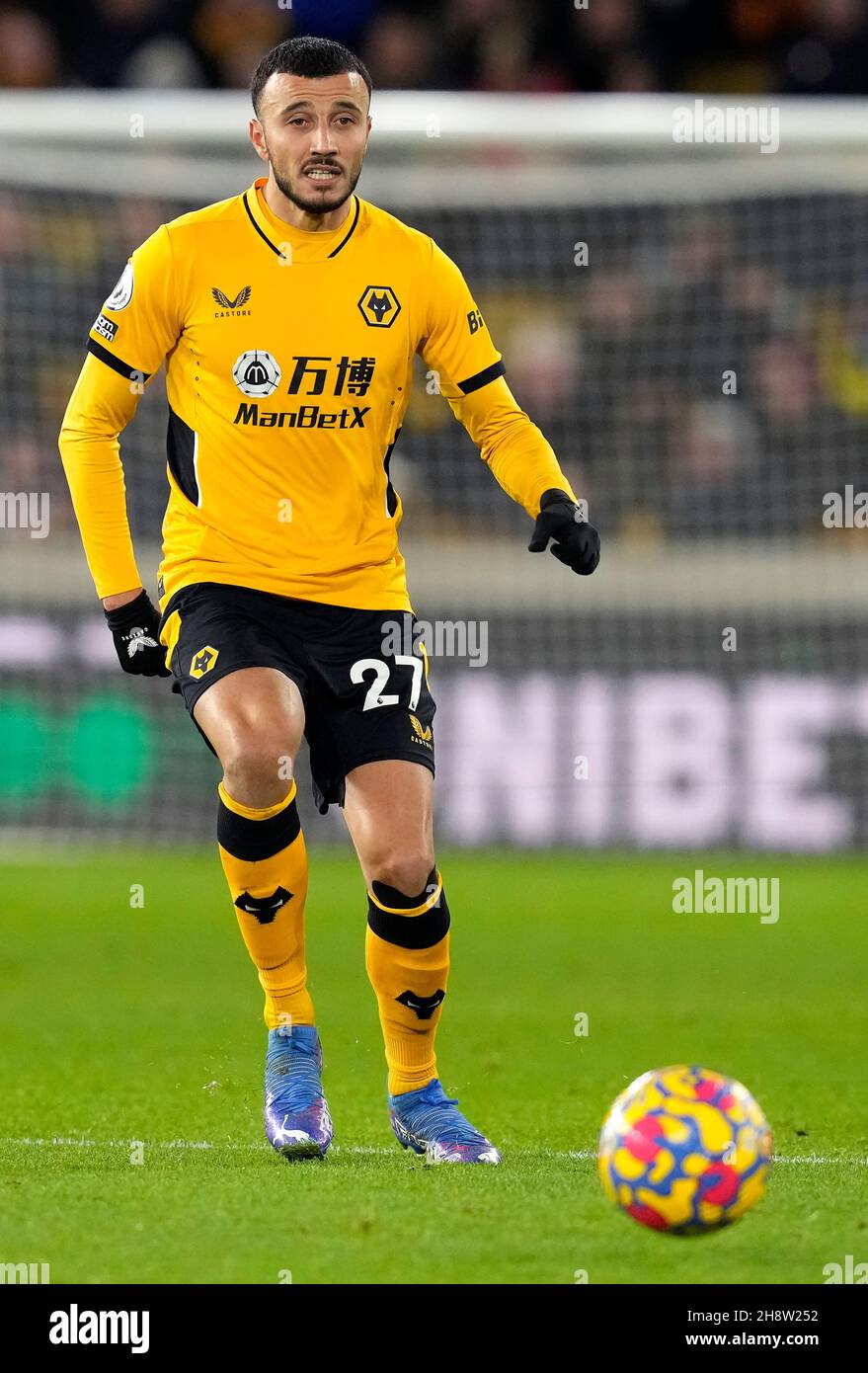 Wolverhampton, England, 1st December 2021. Romain Saiss of ...