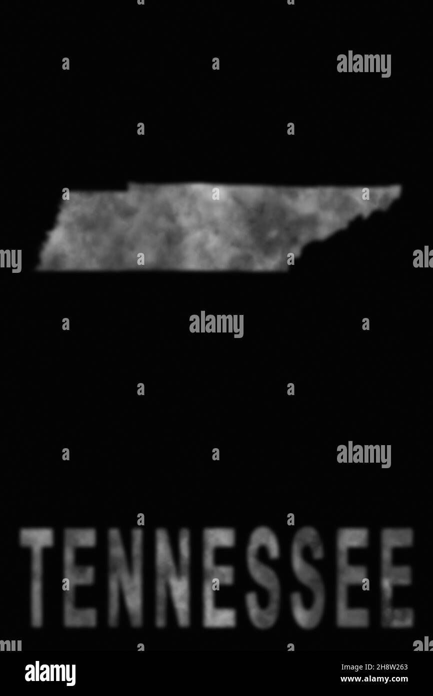 Map of Tennessee made of smoke, Air pollution, ecology Stock Photo - Alamy