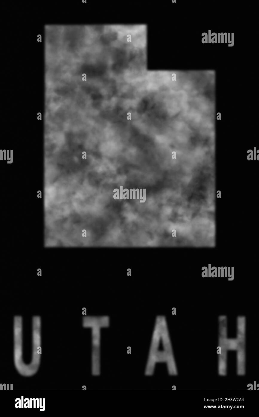 Map of Utah made of smoke, Air pollution, ecology Stock Photo - Alamy