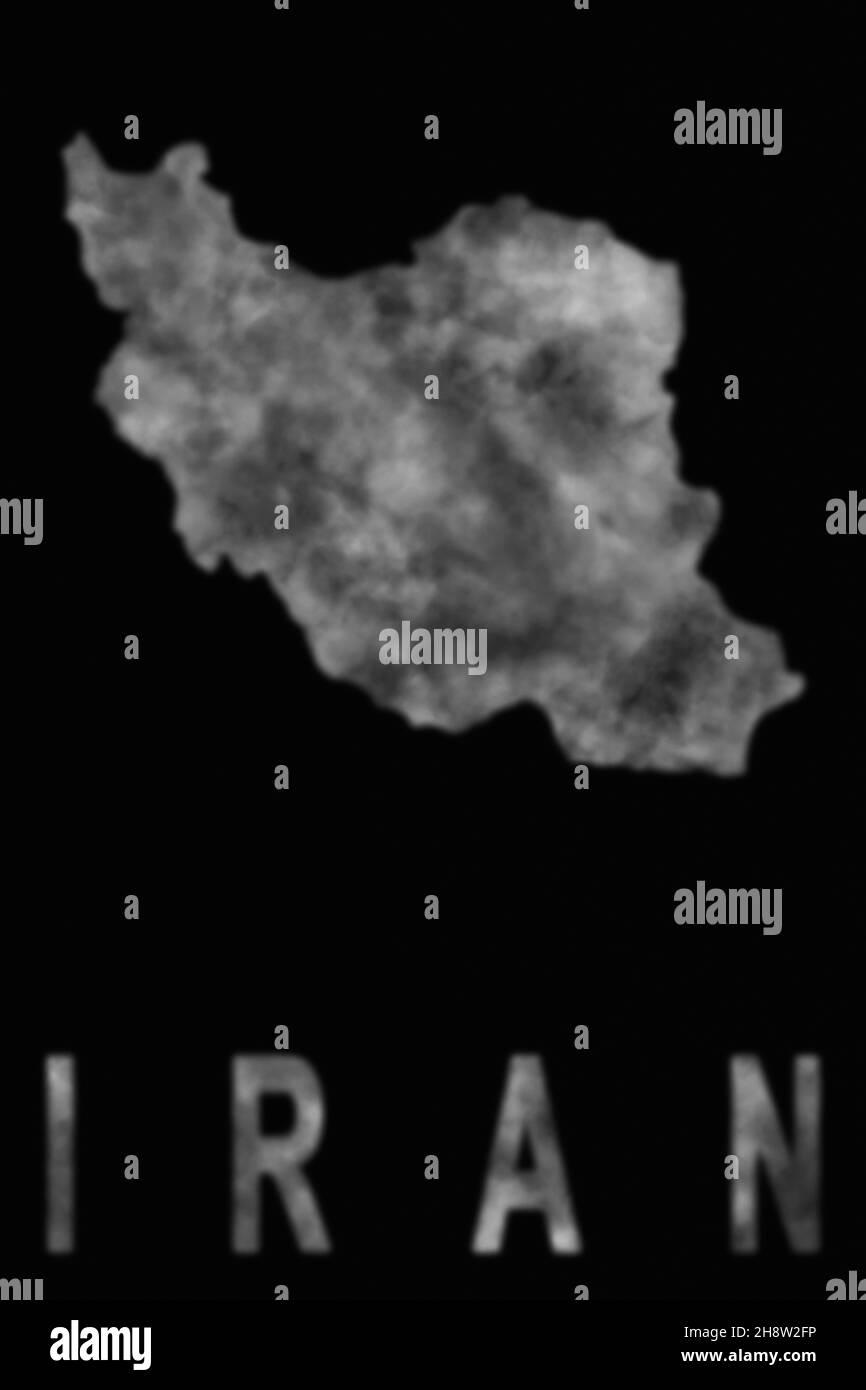 Map of Iran made of smoke, Air pollution, ecology Stock Photo - Alamy