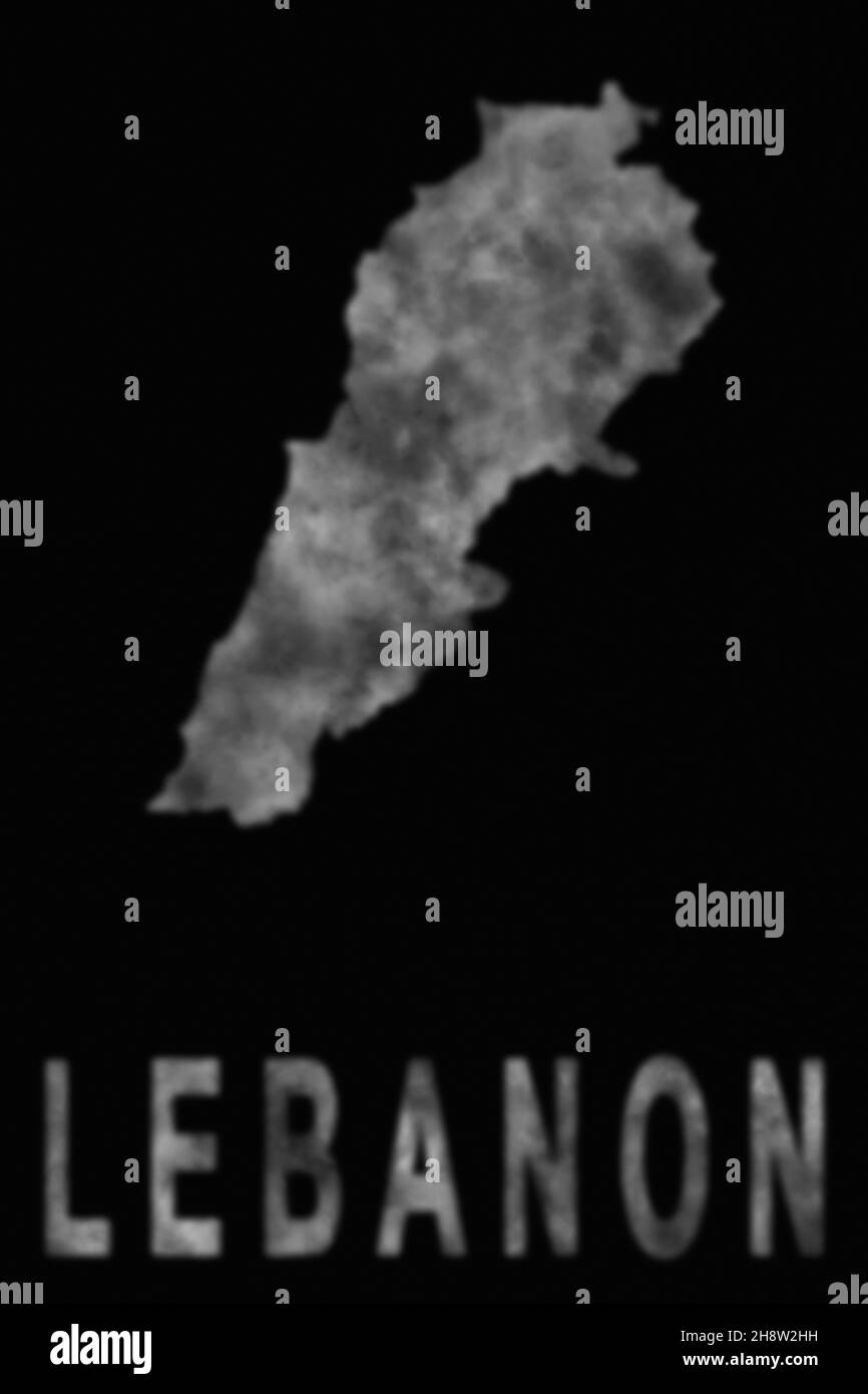 Map of Lebanon made of smoke, Air pollution, ecology Stock Photo - Alamy