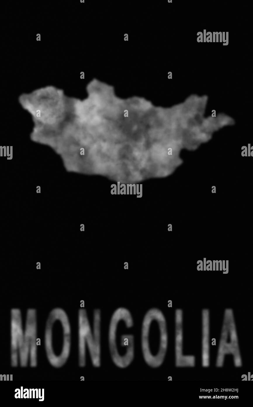 Map of Mongolia made of smoke, Air pollution, ecology Stock Photo - Alamy