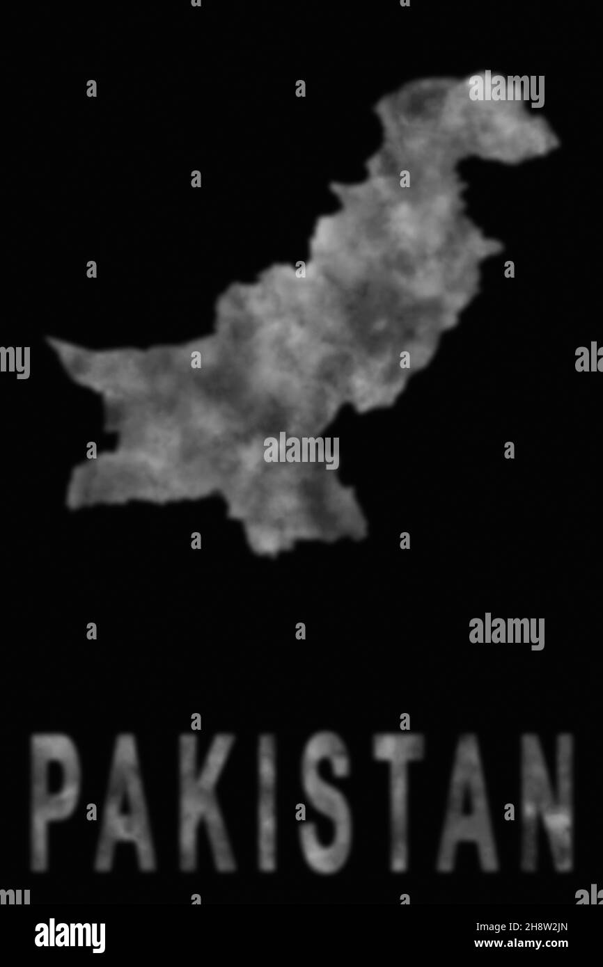 Map of Pakistan made of smoke, Air pollution, ecology Stock Photo - Alamy