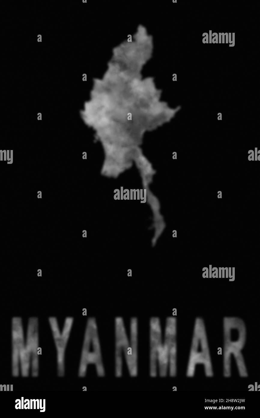 Myanmar national map hi-res stock photography and images - Alamy