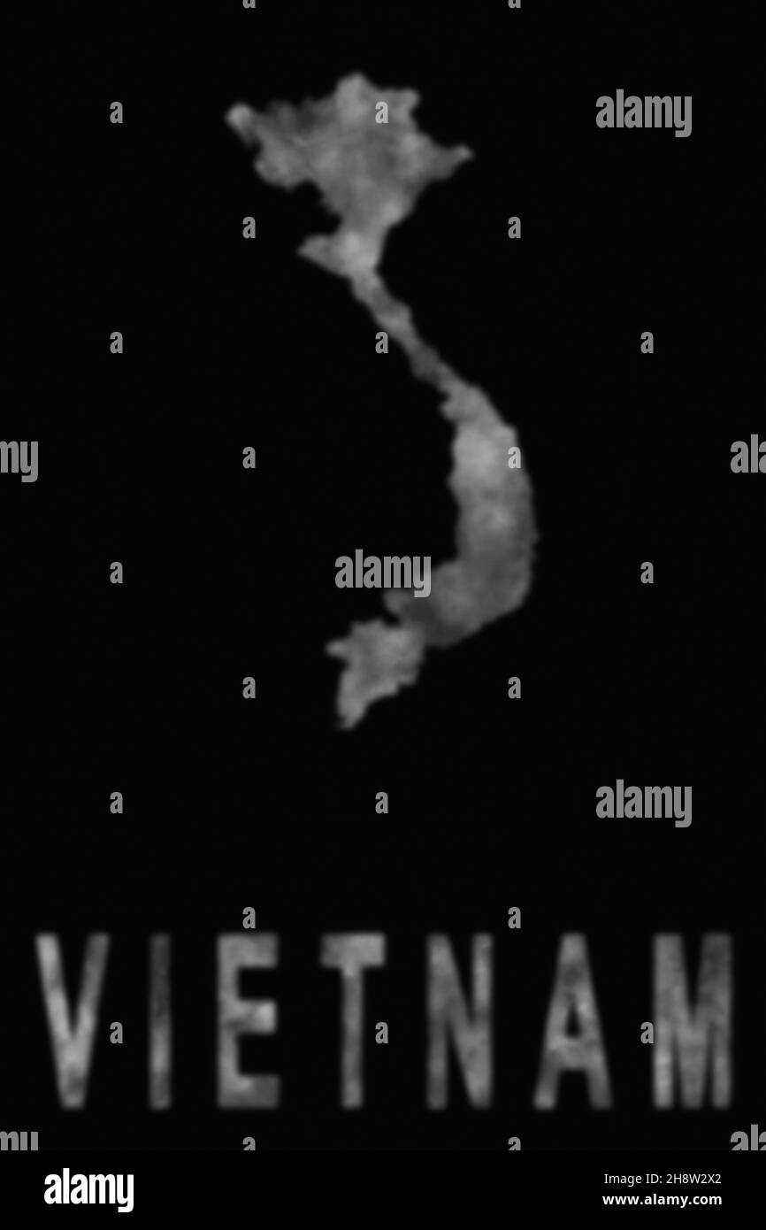 Map of Vietnam made of smoke, Air pollution, ecology Stock Photo - Alamy