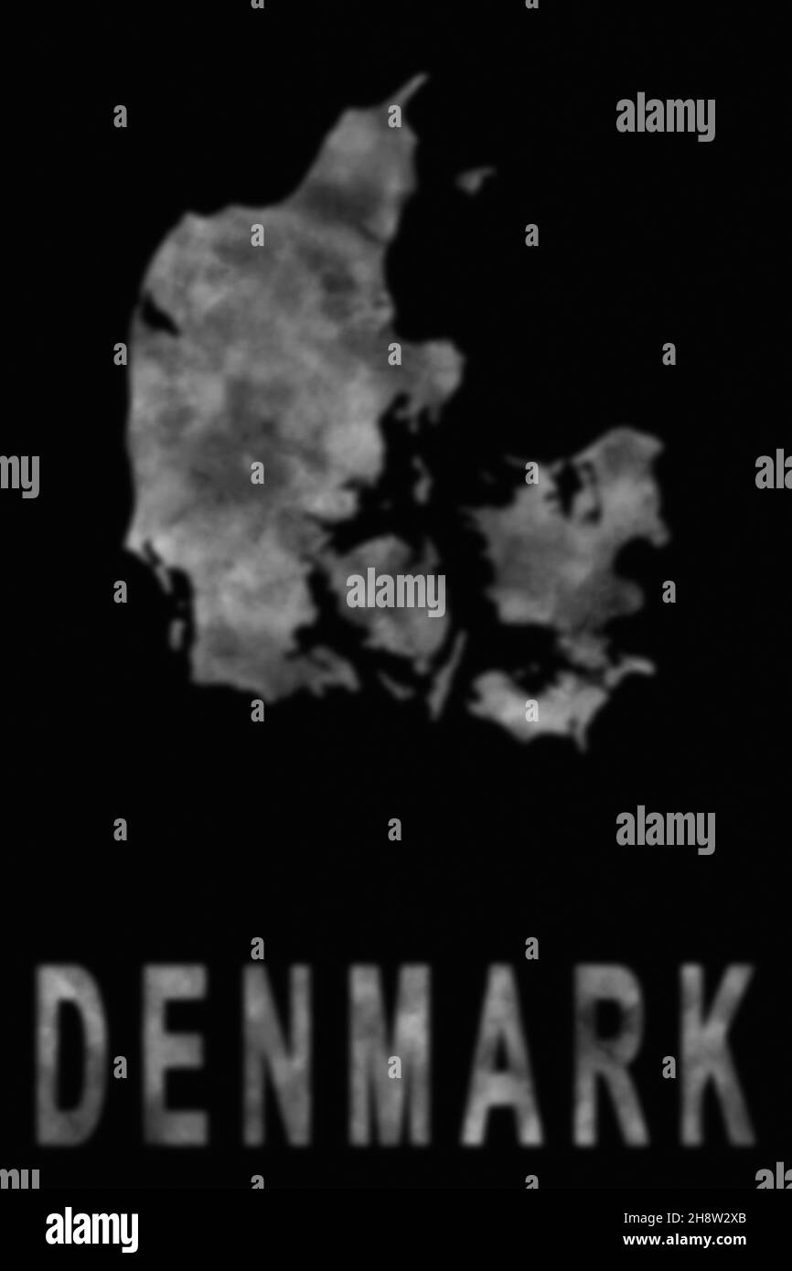 Map of Denmark made of smoke, Air pollution, ecology Stock Photo - Alamy