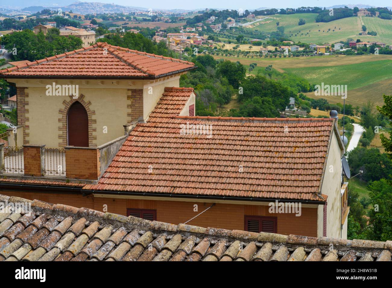 Filottrano, Ancona province, Marche, Italy: historic town Stock Photo ...