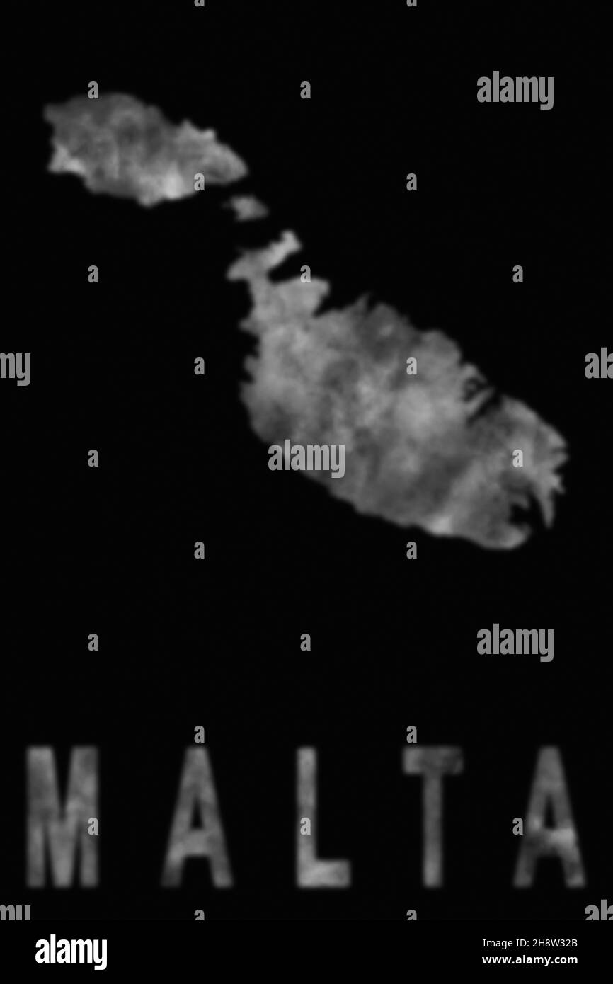 Map of Malta made of smoke, Air pollution, ecology Stock Photo - Alamy