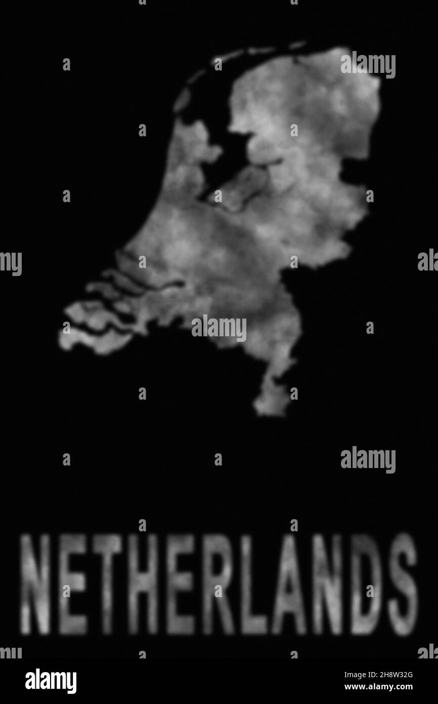 Map of Netherlands made of smoke, Air pollution, ecology Stock Photo ...