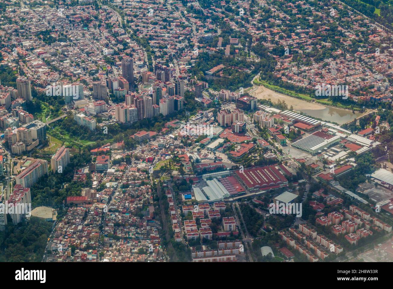 Aerial view of Ciudad de Mexico Mexico City Stock Photo - Alamy