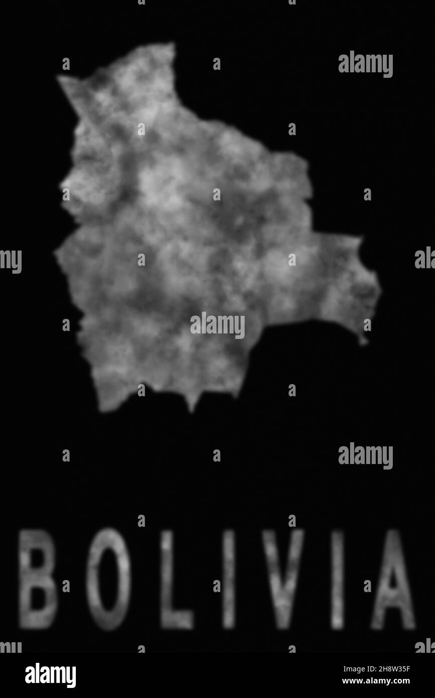 Map of Bolivia made of smoke, Air pollution, ecology Stock Photo - Alamy