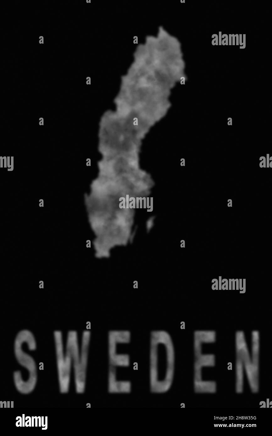 Map of Sweden made of smoke, Air pollution, ecology Stock Photo - Alamy