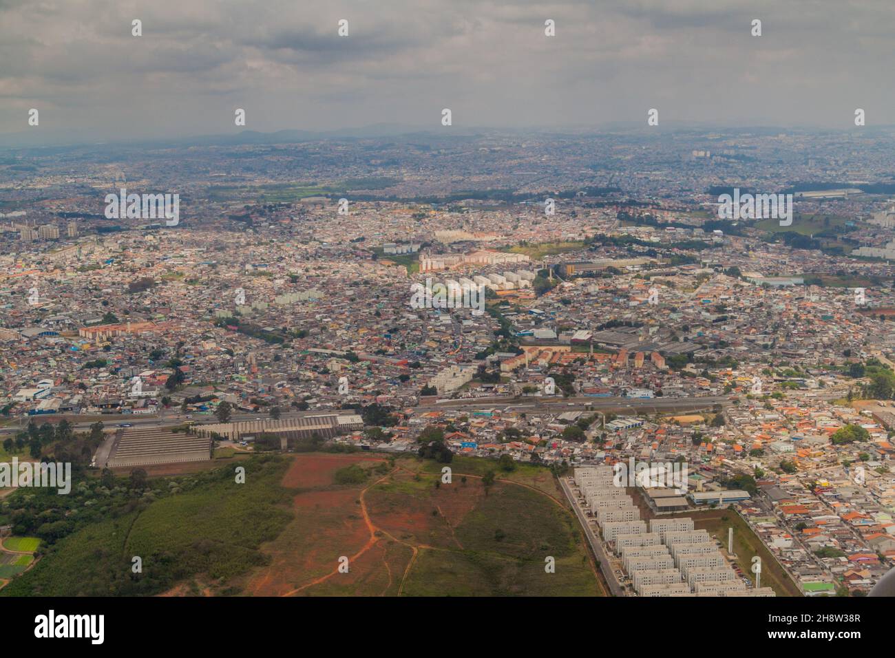 Aerial view of Sao Paulo suburbs, Brazil Stock Photo - Alamy