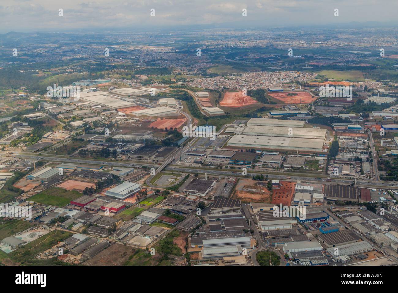 Aerial view of Sao Paulo suburbs, Brazil Stock Photo - Alamy