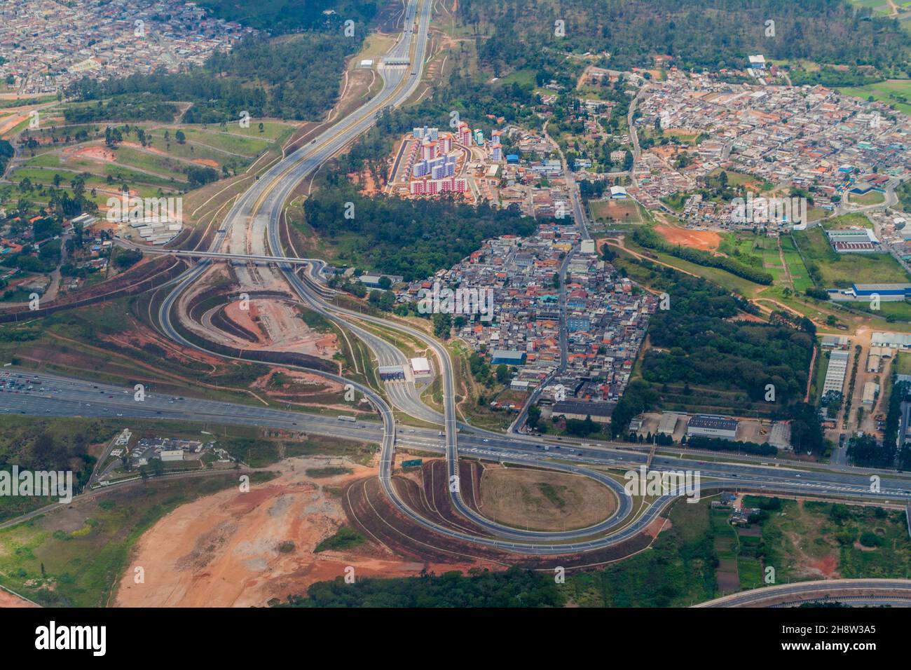 Aerial view of Sao Paulo suburbs, Brazil Stock Photo - Alamy