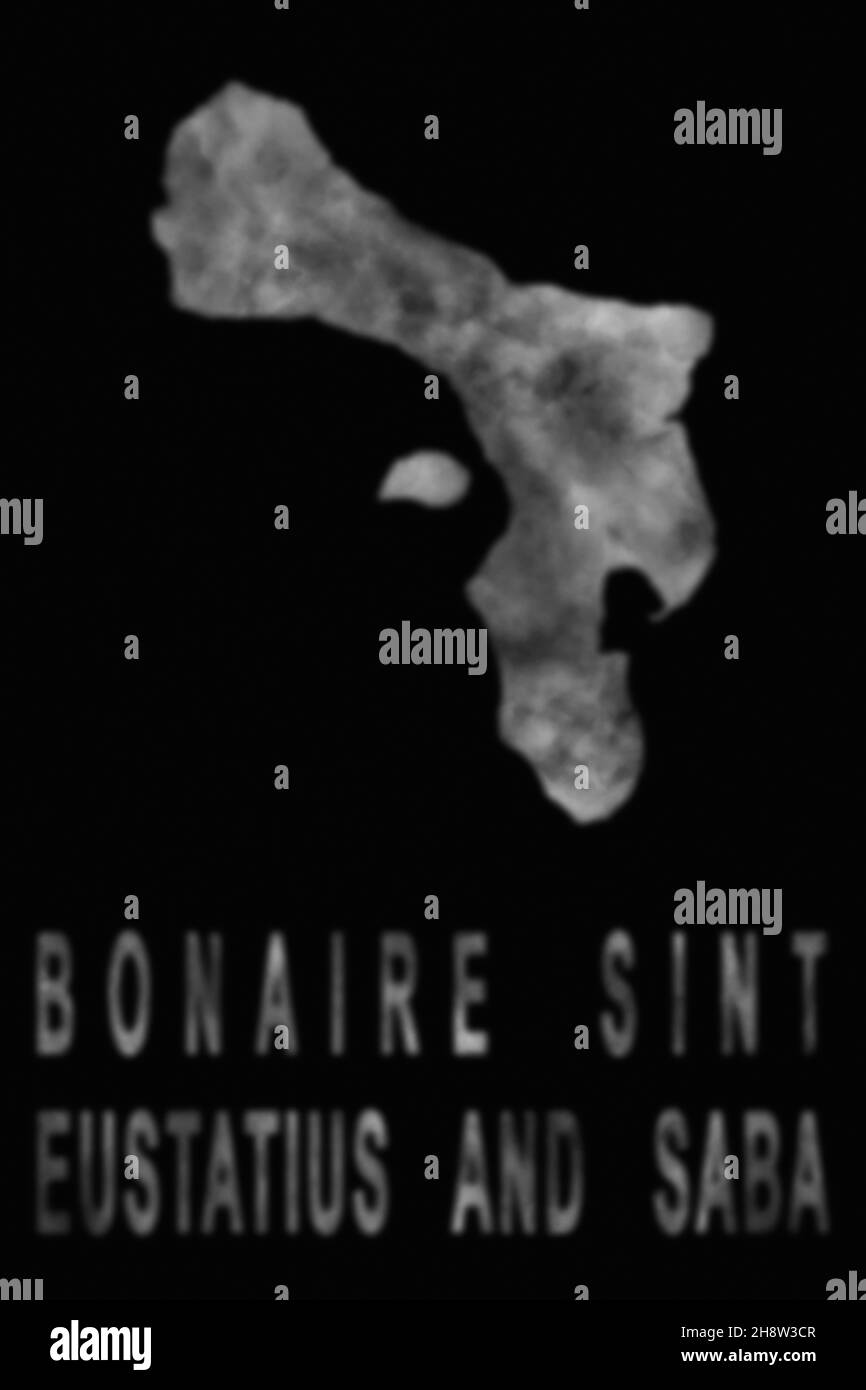 Map of Caribbean Netherlands made of smoke, Air pollution, ecology ...