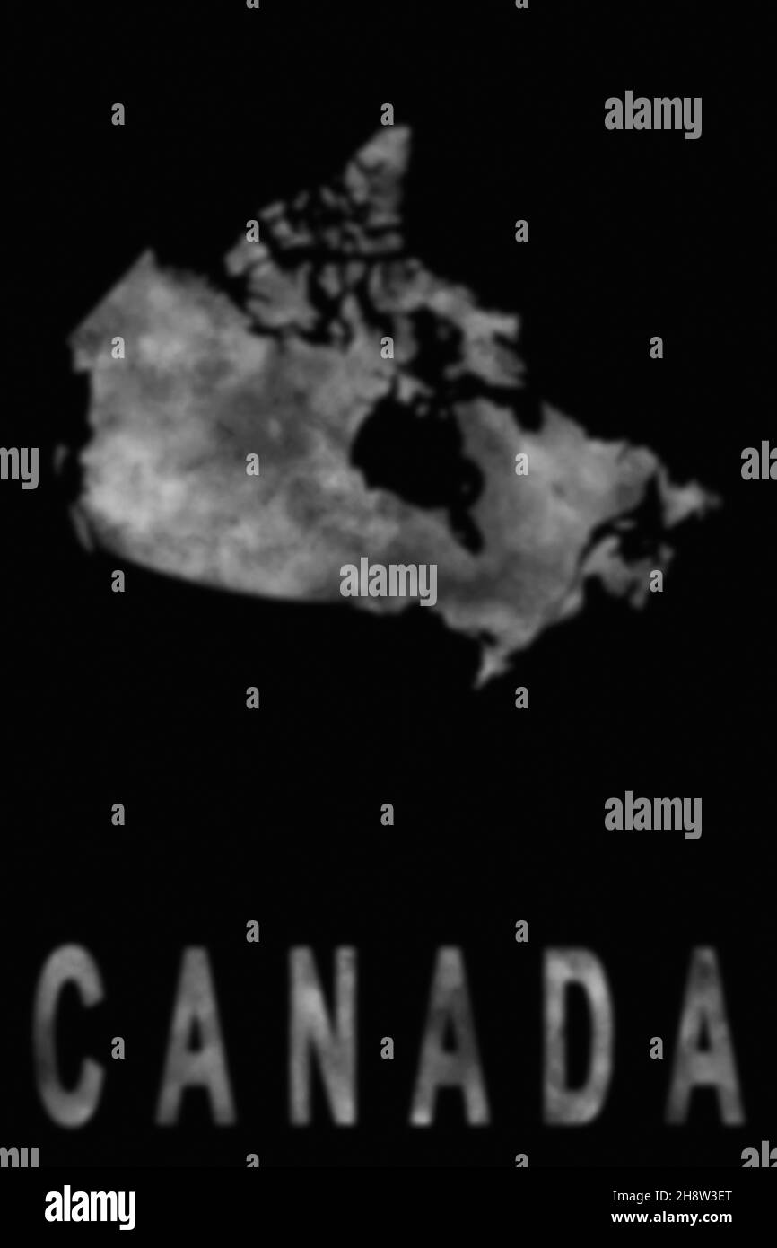 Map of Canada made of smoke, Air pollution, ecology Stock Photo - Alamy