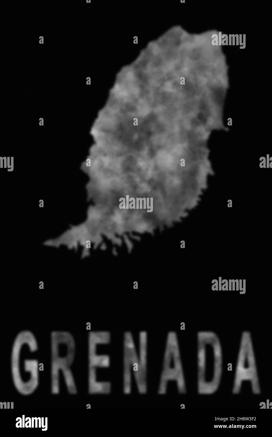 Map of Grenada made of smoke, Air pollution, ecology Stock Photo - Alamy