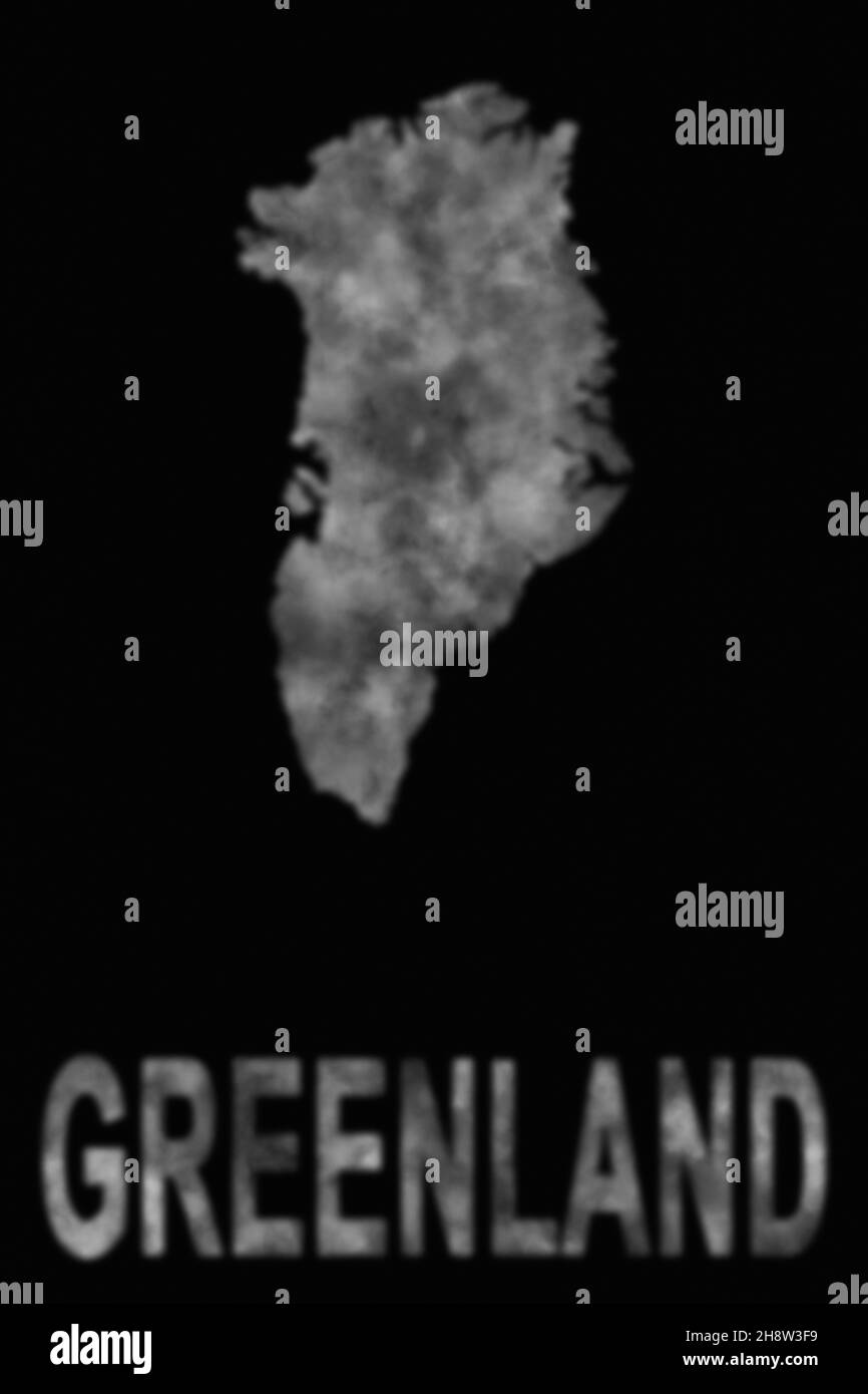 Map of Greenland made of smoke, Air pollution, ecology Stock Photo - Alamy