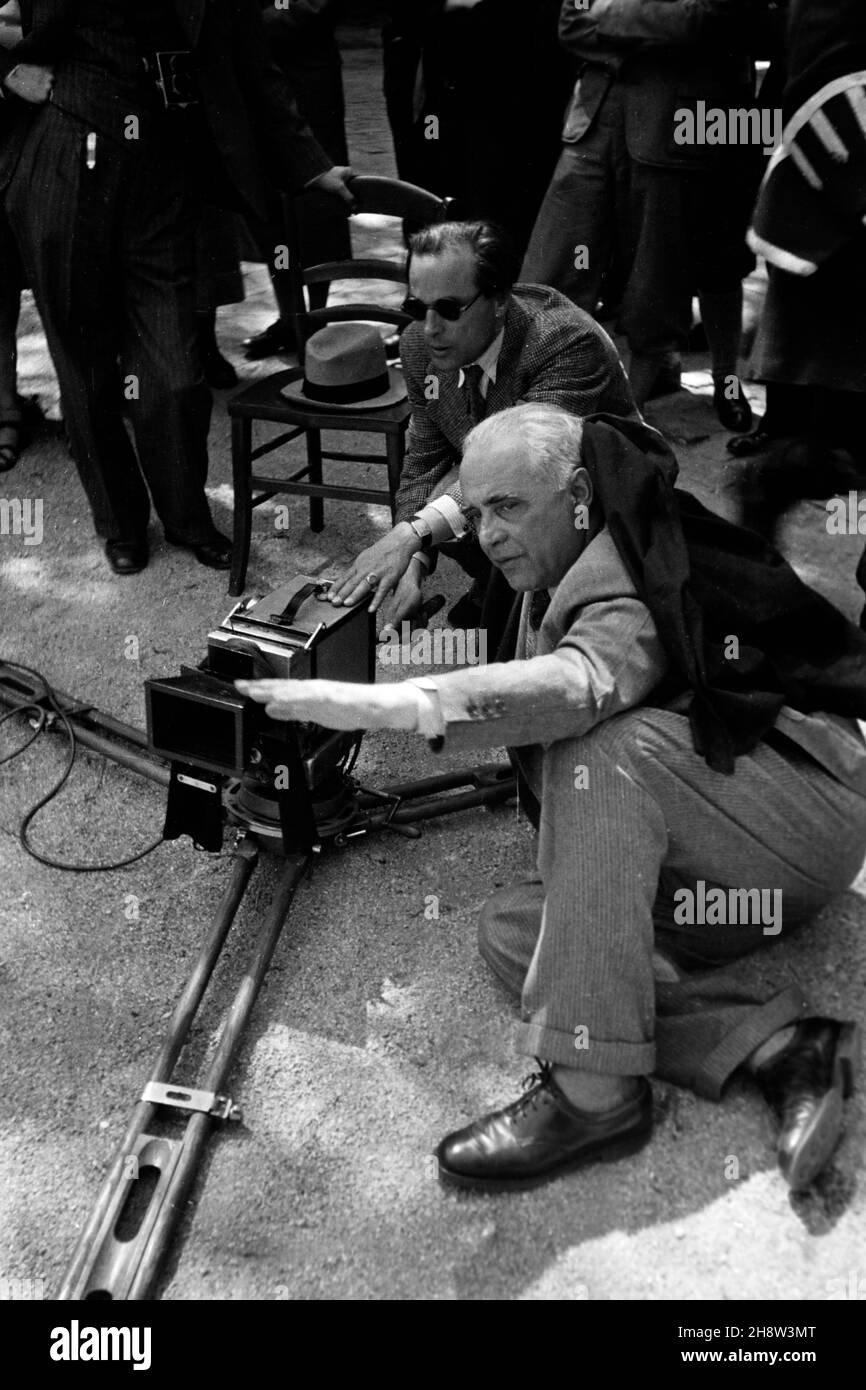 Kameramann Reimar Kuntze und Regisseur Carl Froelich am Set zu ...