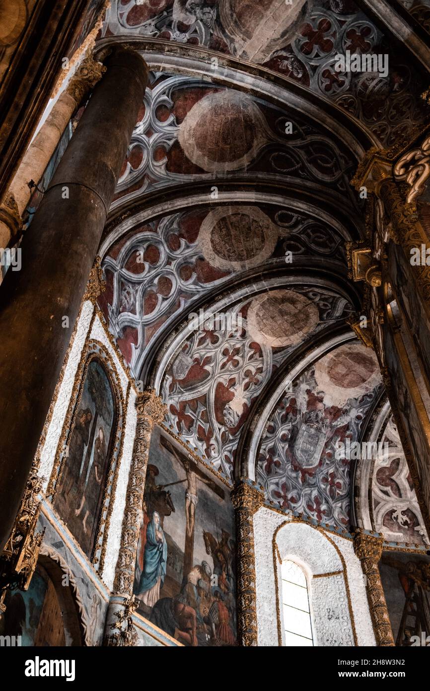 Vertical shot of architectural details of the roof of Convento de ...