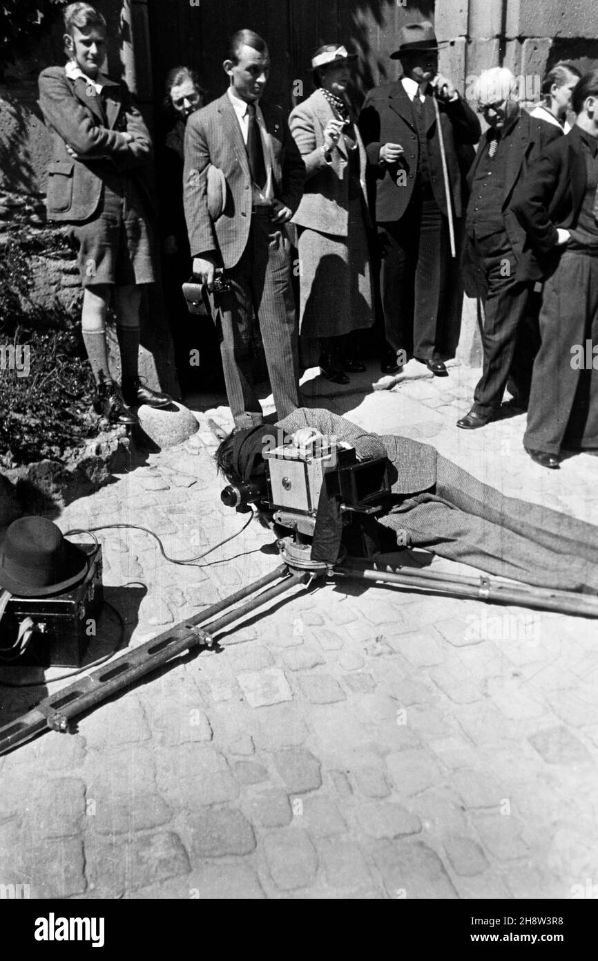 Kameramann Reimar Kuntze am Set zu Liselotte von der Pfalz, Regie: Carl ...