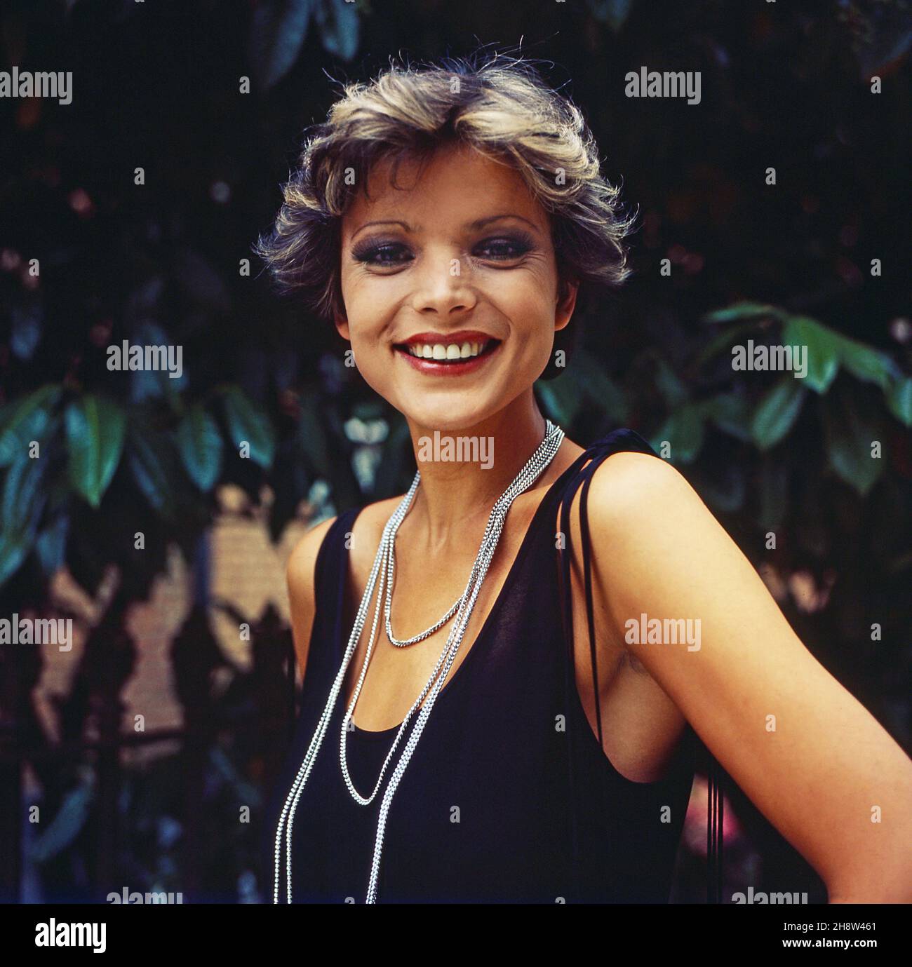 Uschi Glas, deutsche Schauspielerin, während der Dreharbeiten zum ...