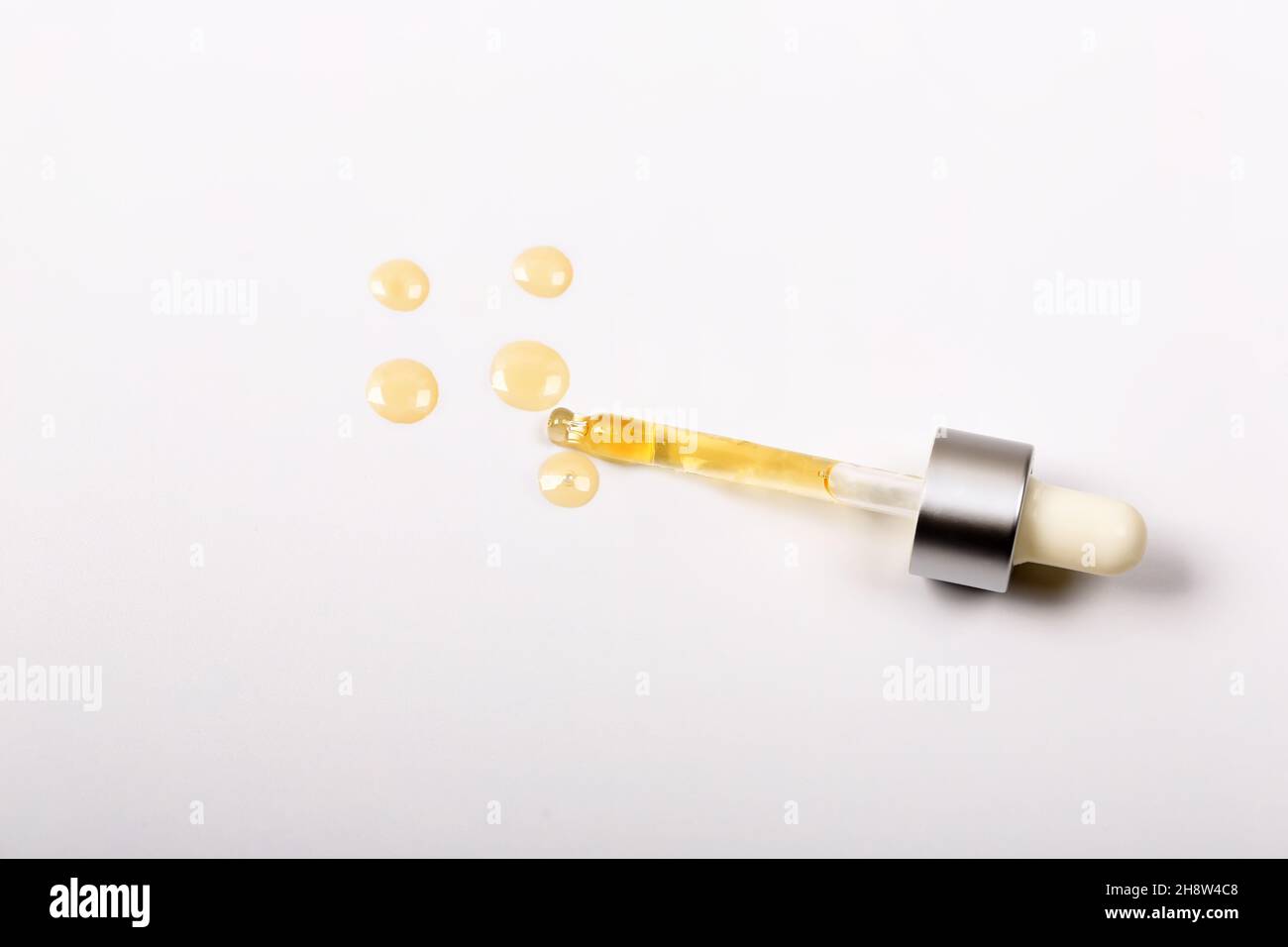 Lotion smear isolated on white background. Beauty skincare product ...