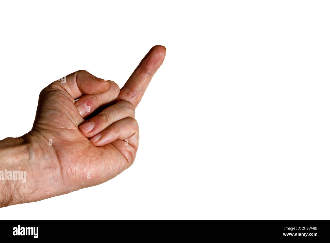 A hand with a gesture Stock Photo - Alamy