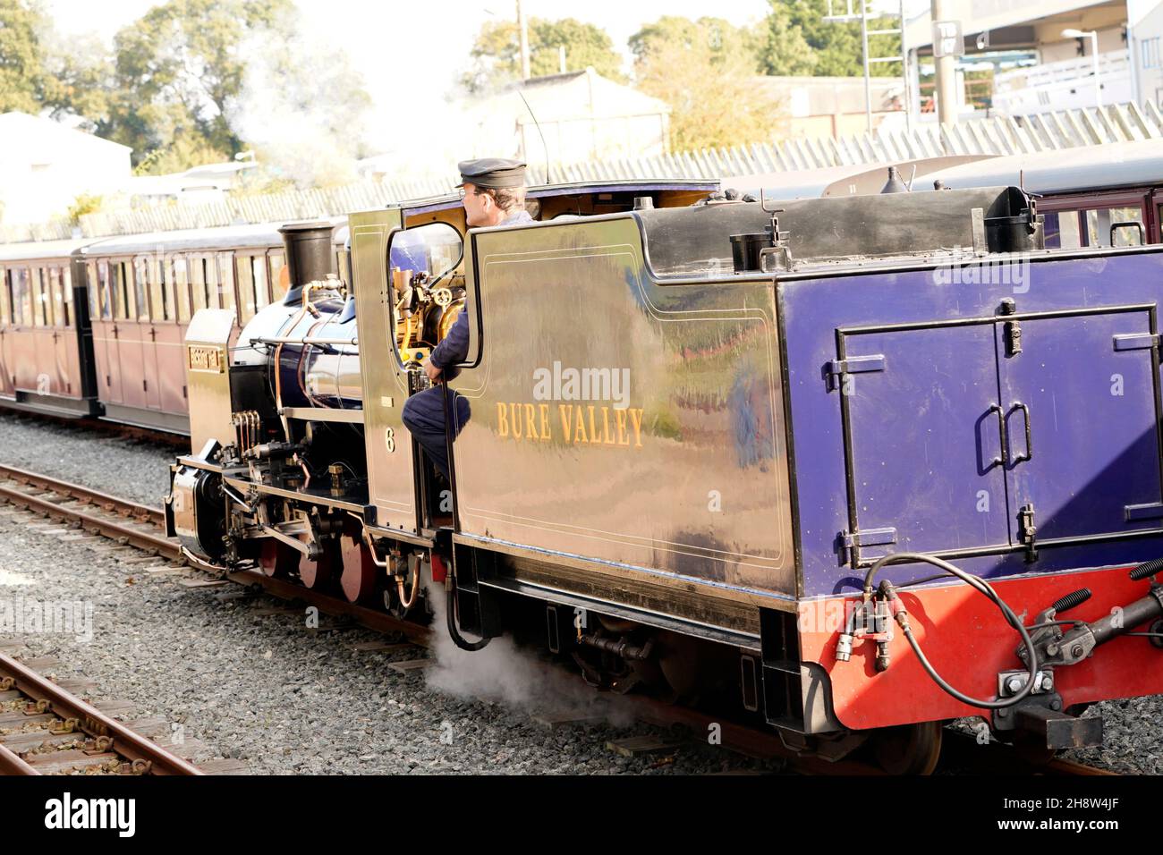 Bure valley railway Stock Photo - Alamy