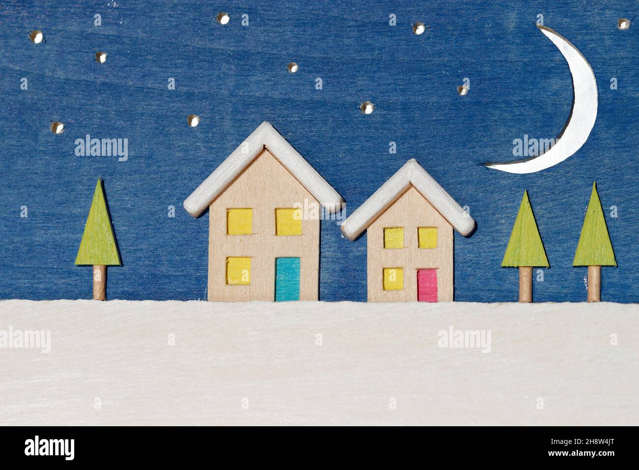 Model Winter Scene Stock Photo - Alamy