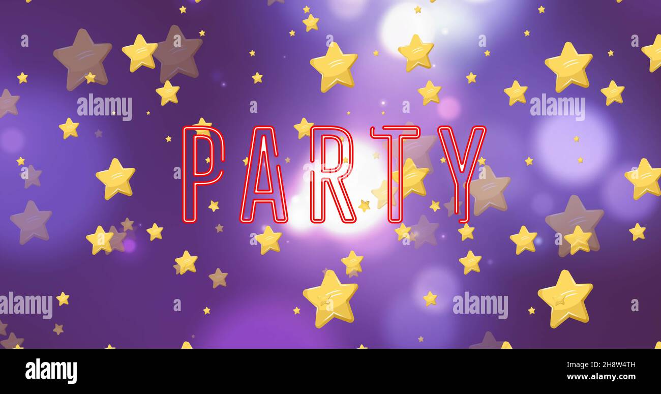 Party text hi-res stock photography and images - Alamy