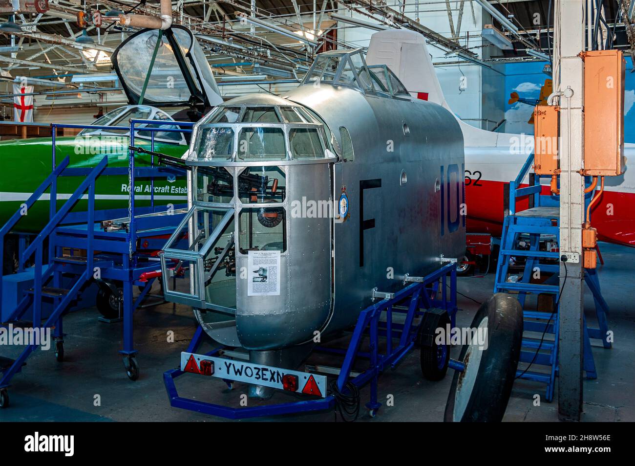 A replica of the enclosed powered gun turret fitted with a .303 Lewis ...
