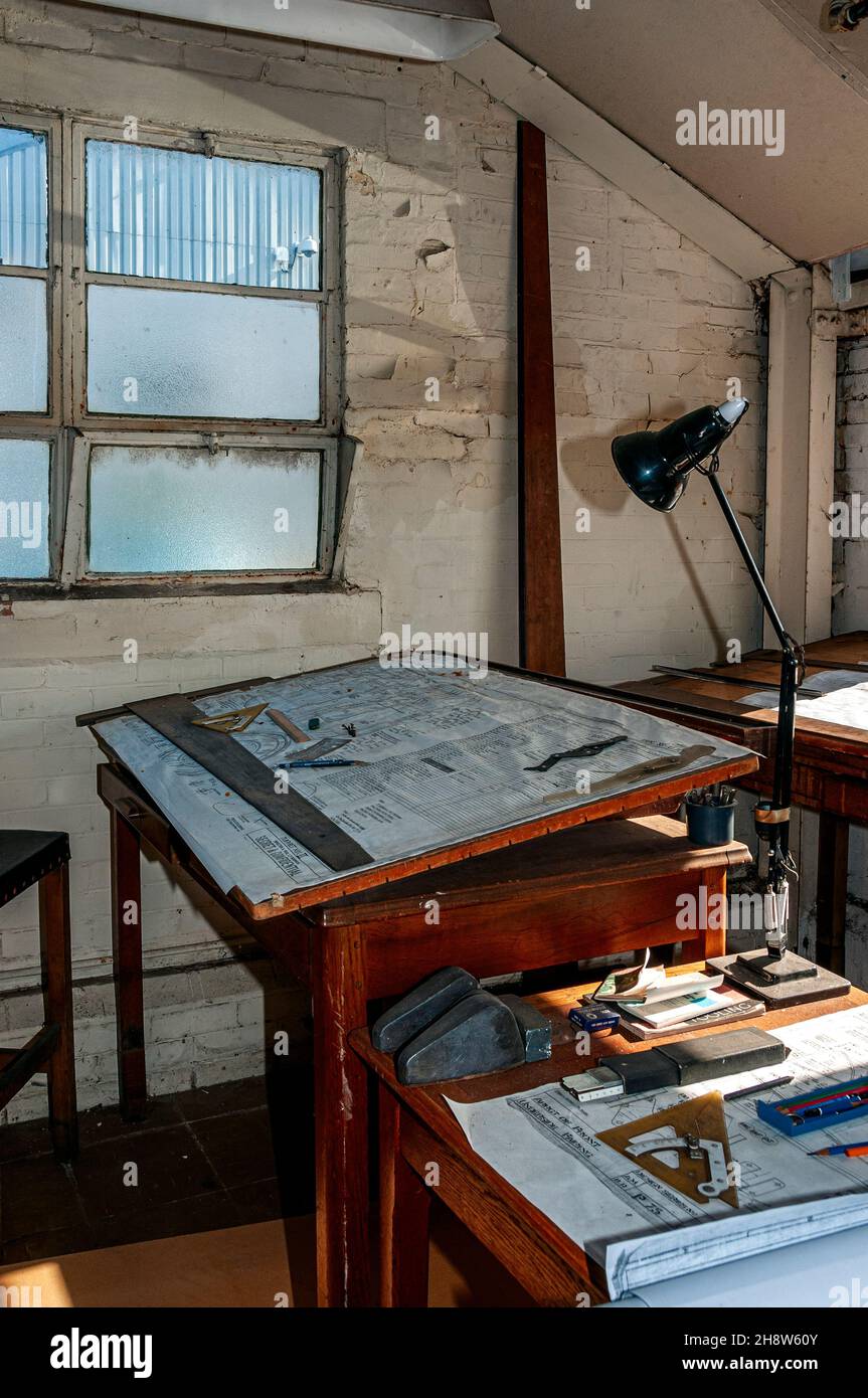 Old fashioned Drawing Board used by the Boulton Paul Aircraft ...