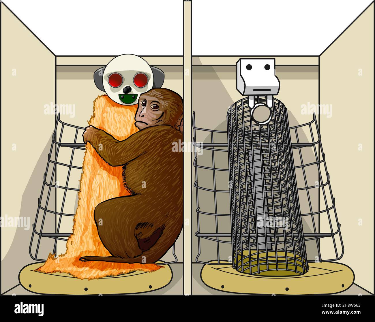 Harry harlow monkey hi-res stock photography and images - Alamy