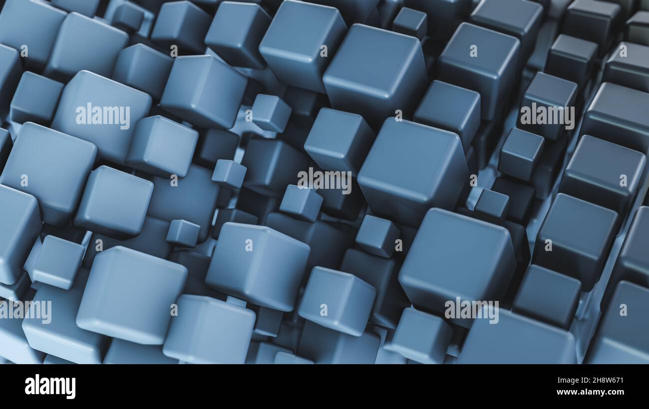 Abstract Floating Cubes 8K Loop Business Transformation Background 3d ...