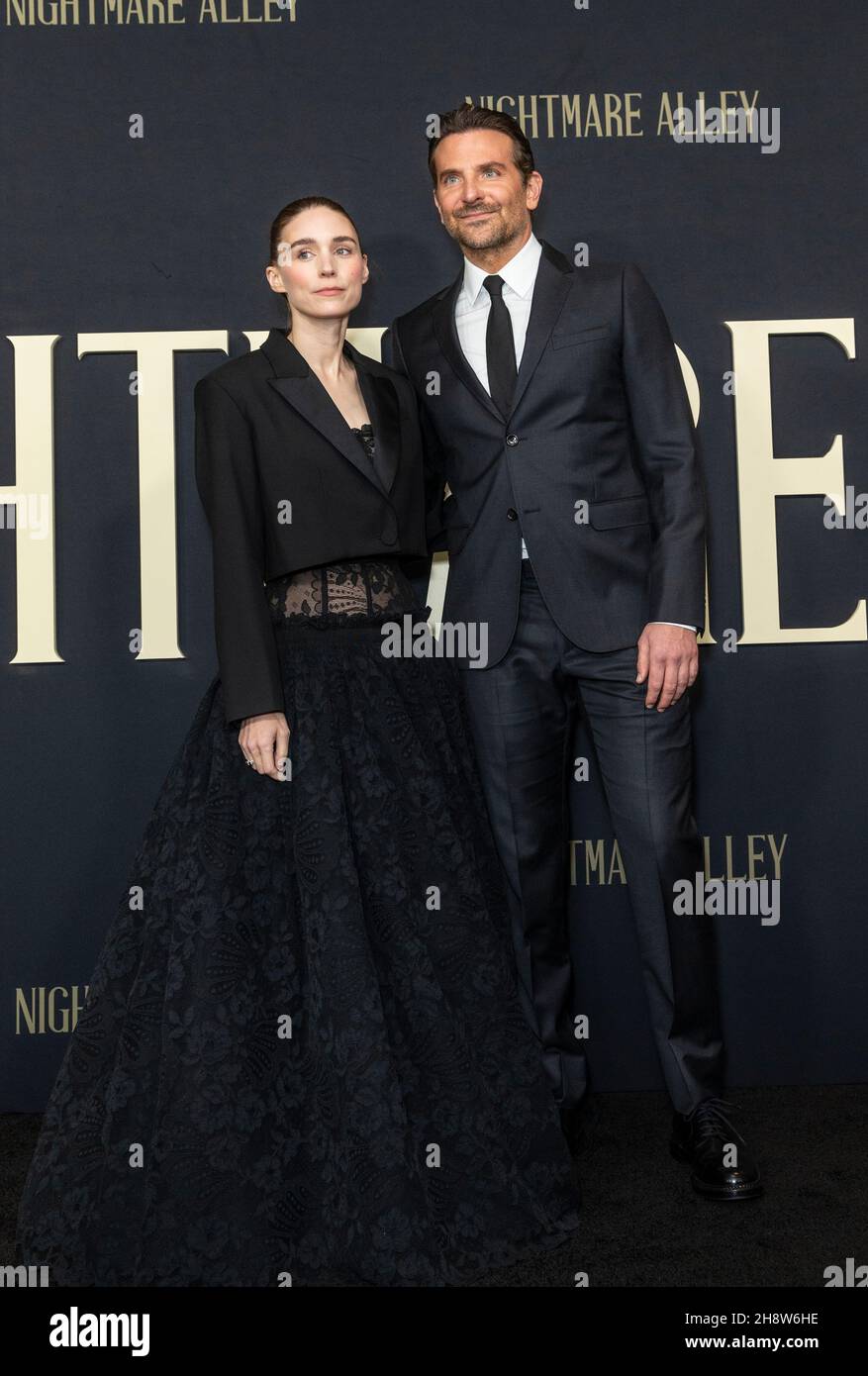 New York, NY - December 1, 2021: Rooney Mara and Bradley Cooper attends ...