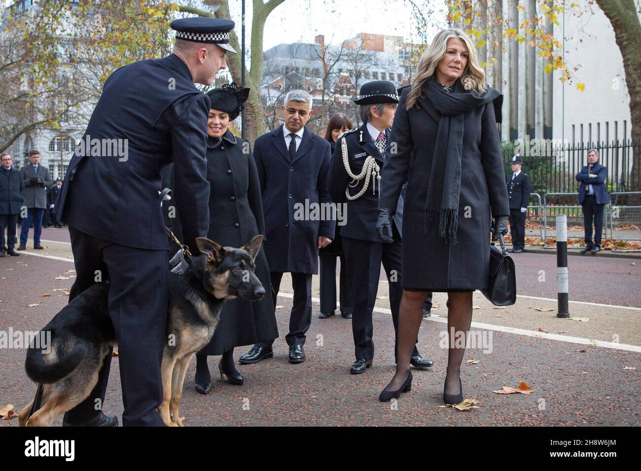 Home Secretary Priti Patel Mayor of London Sadiq Khan and Metropolitan ...
