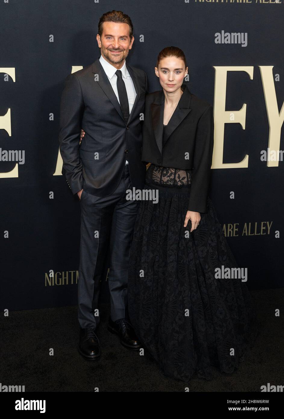 New York, NY - December 1, 2021: Bradley Cooper and Rooney Mara attend ...