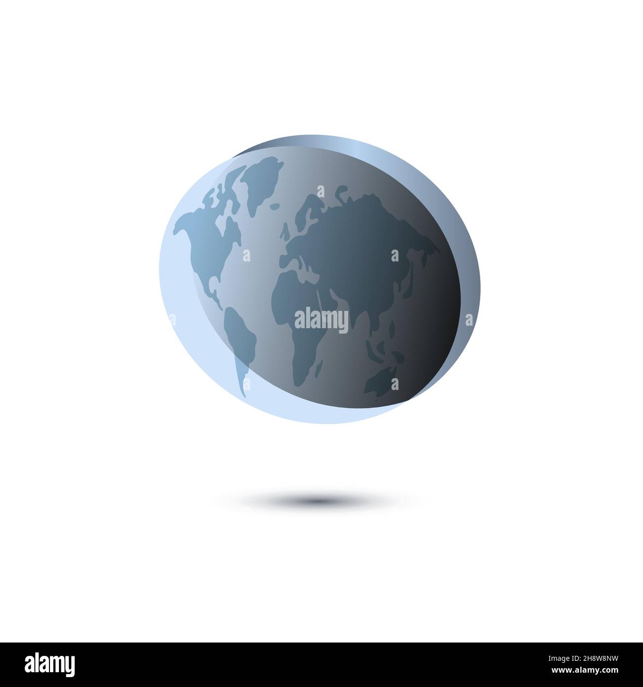Blue planet. Vector illustration EPS10 Stock Vector Image & Art - Alamy