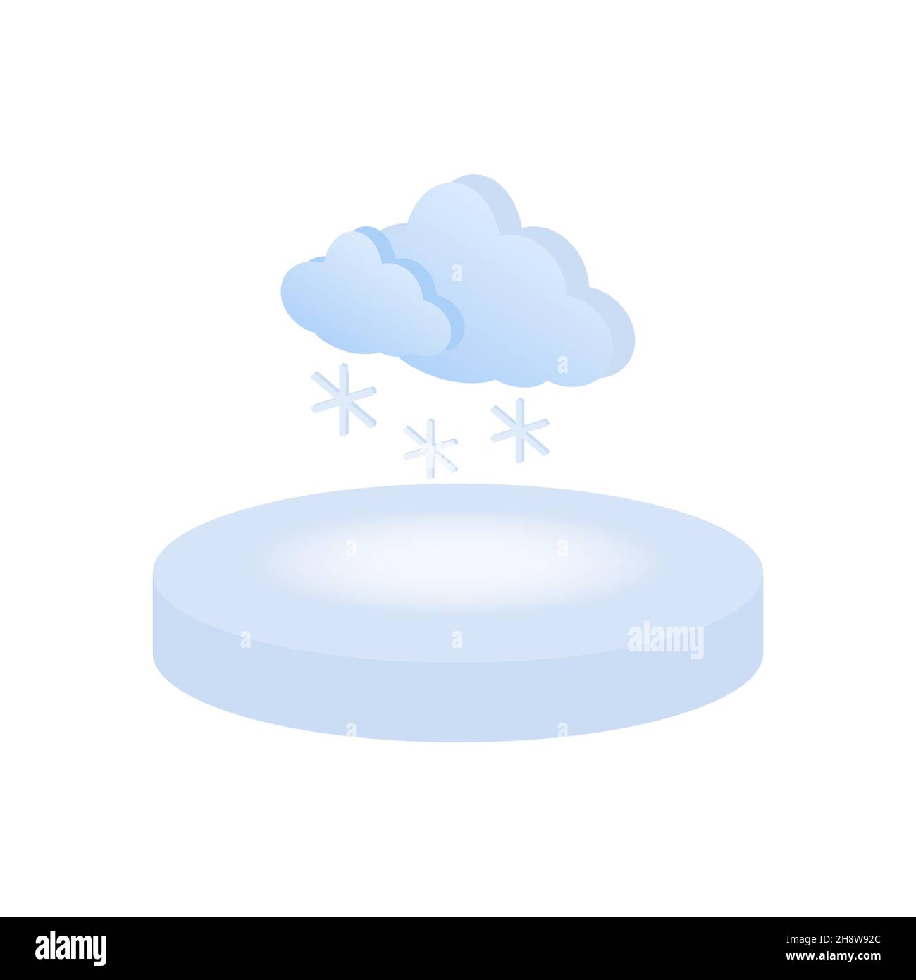 vector weather forecast icon with bright background Stock Vector Image ...