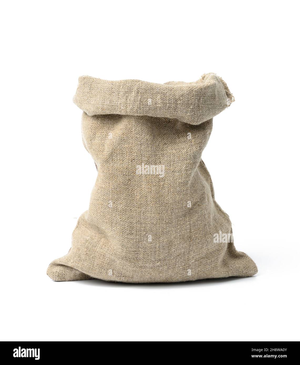 open canvas bag isolated on white background. Template for bulk ...