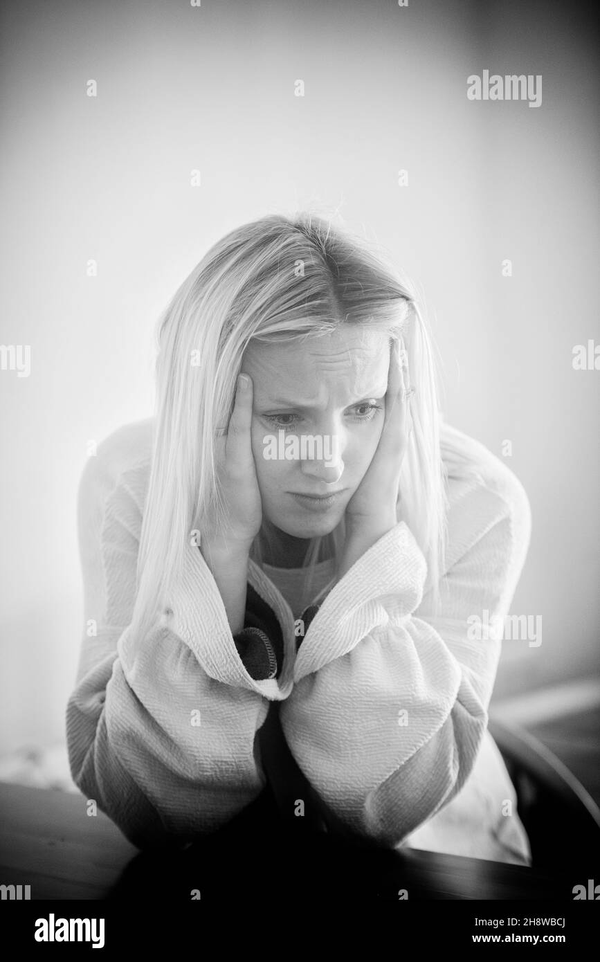Menstruation woman Black and White Stock Photos & Images - Alamy