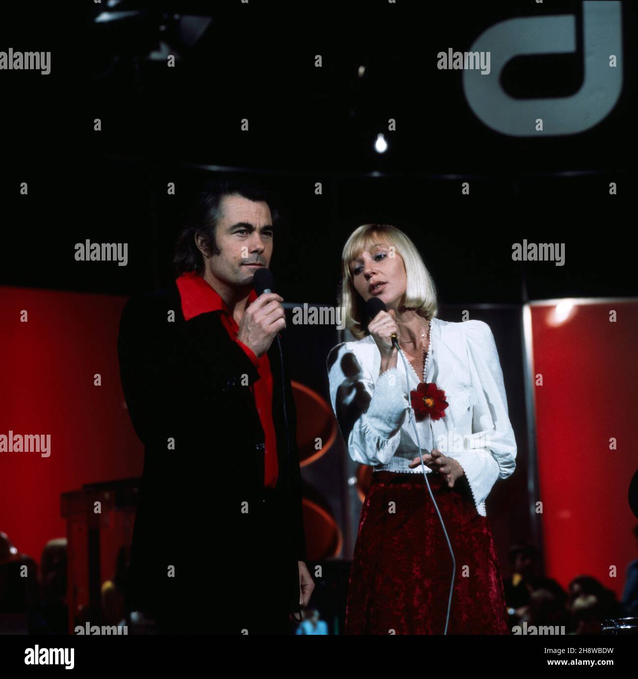 Alain Barrière & Noëlle Cordier, französisches Gesangsduo, ZDF disco ...